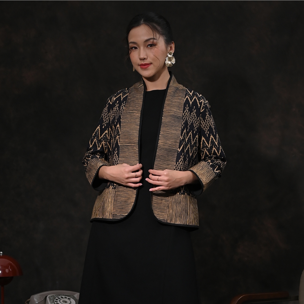 Jual NONA RARA - Sea Garut T3253, Baju kerja outer batik wanita modern ...