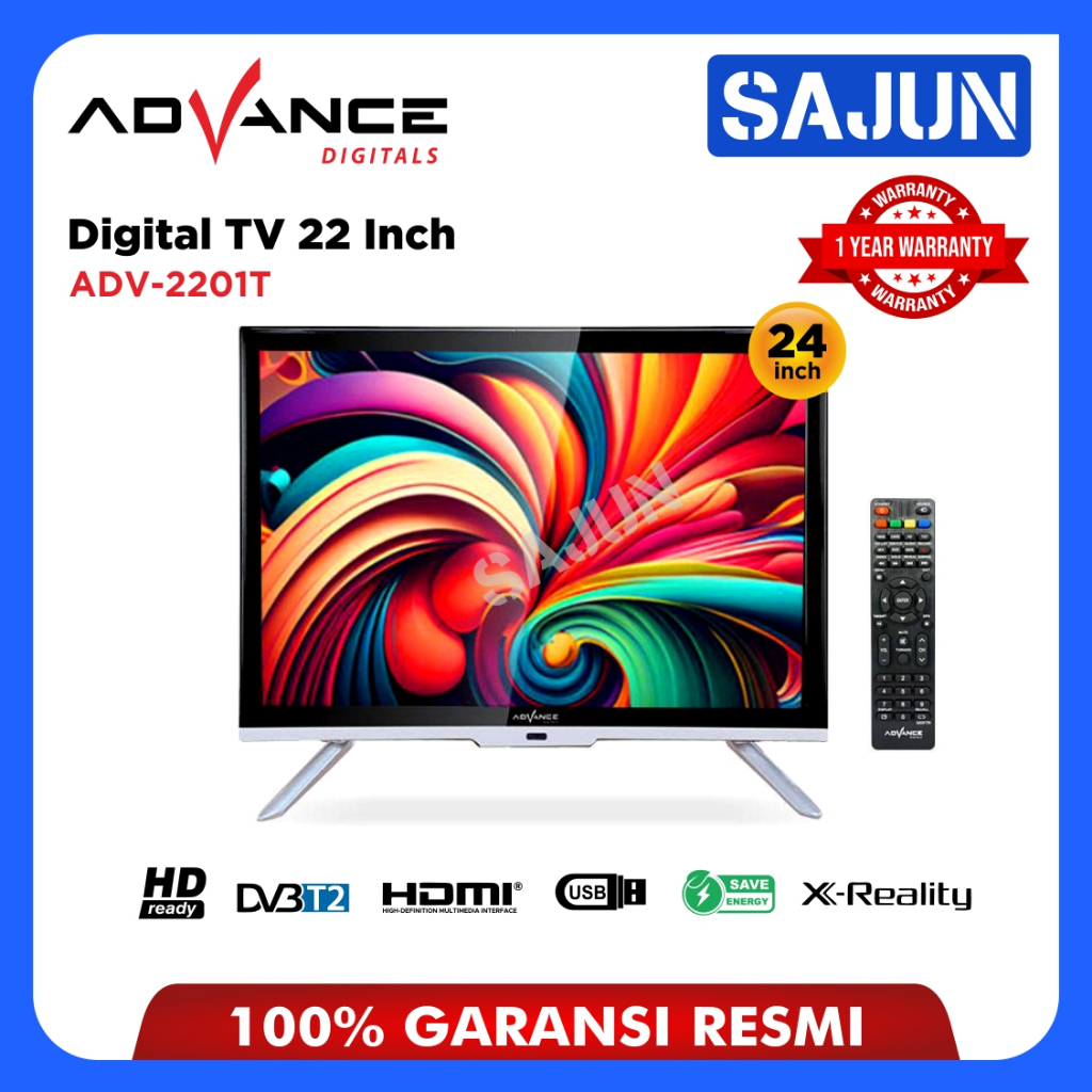 Jual Advance TV Led Digital ADV2201T Televisi 22 inch HD Garansi Resmi ...