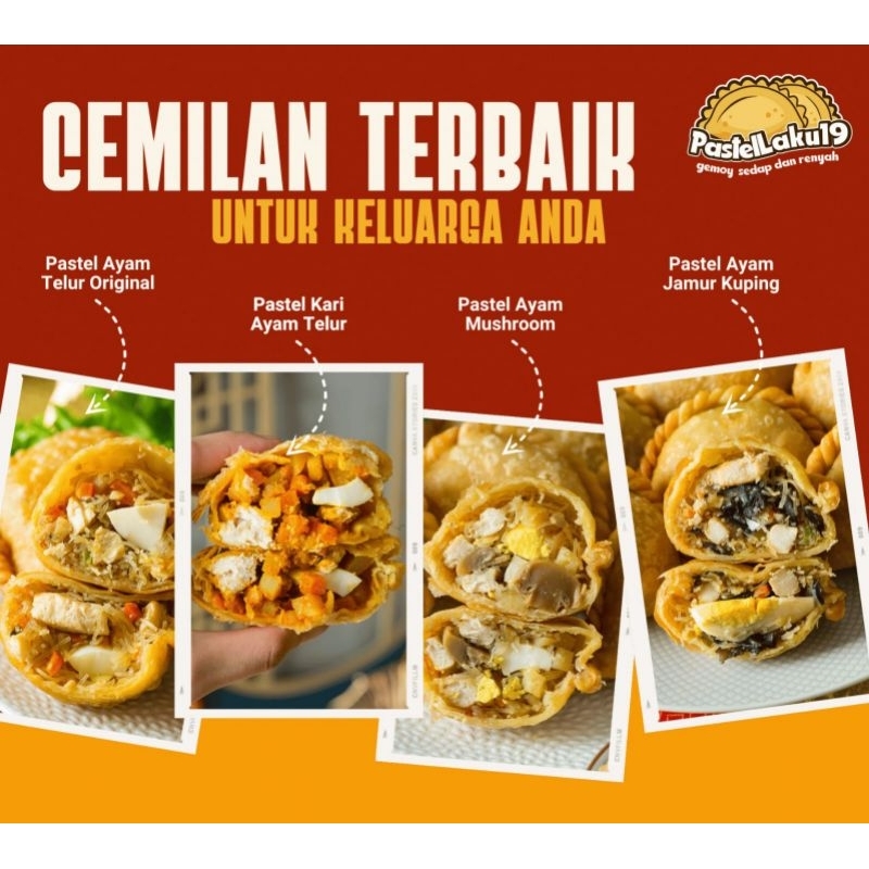 Jual PASTEL AYAM TELUR PASTRY KUE JAJANAN PASAR CEMILAN ROTI DESERT ...