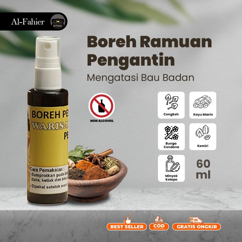 Jual Boreh Deodorant Parfum Spray Tahan Lama Ramping Pengantin Arab ...