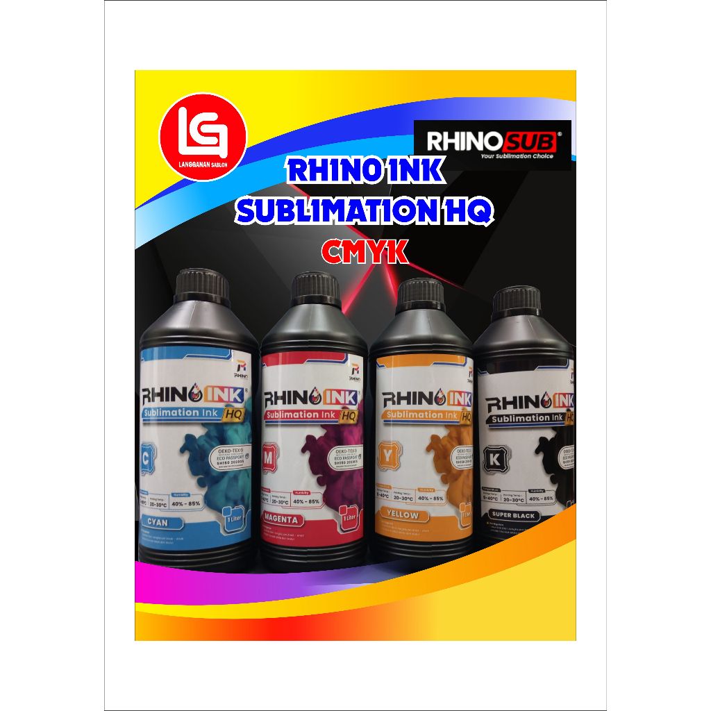 Jual Tinta NEW Sublimation Rhino ink HQ 1liter | Shopee Indonesia