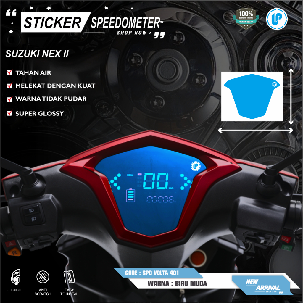 Jual STICKER ANTIGORES SPEEDOMETER MOTOR LISTRIK VOLTA 401 | Shopee ...