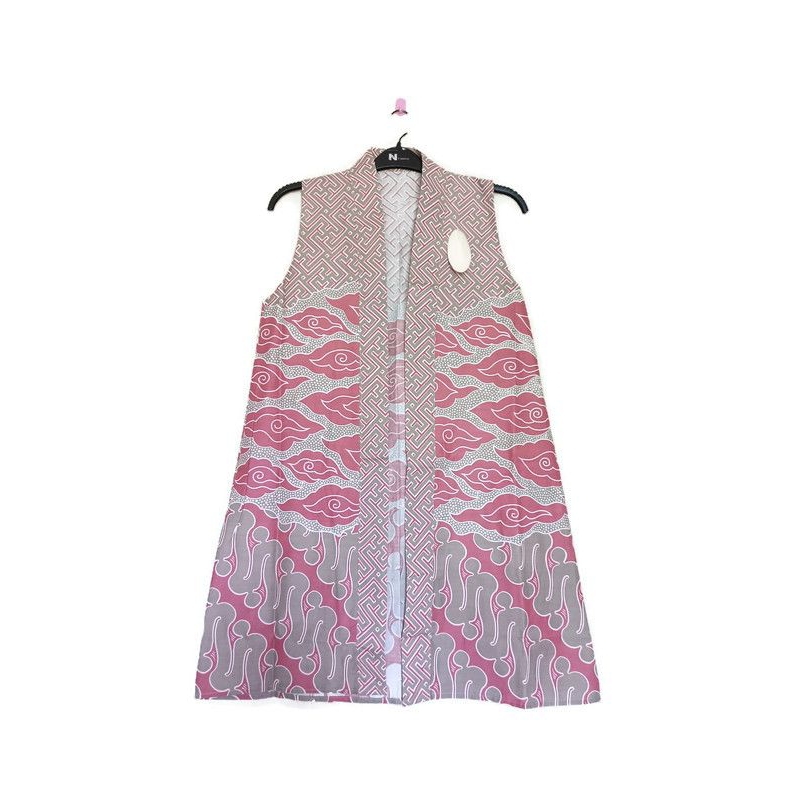 Jual ROMPI BATIK VEST CARDIGAN WANITA TANPA LENGAN OUTER BATIK XL XXL JUMBO WANITA | Shopee ...