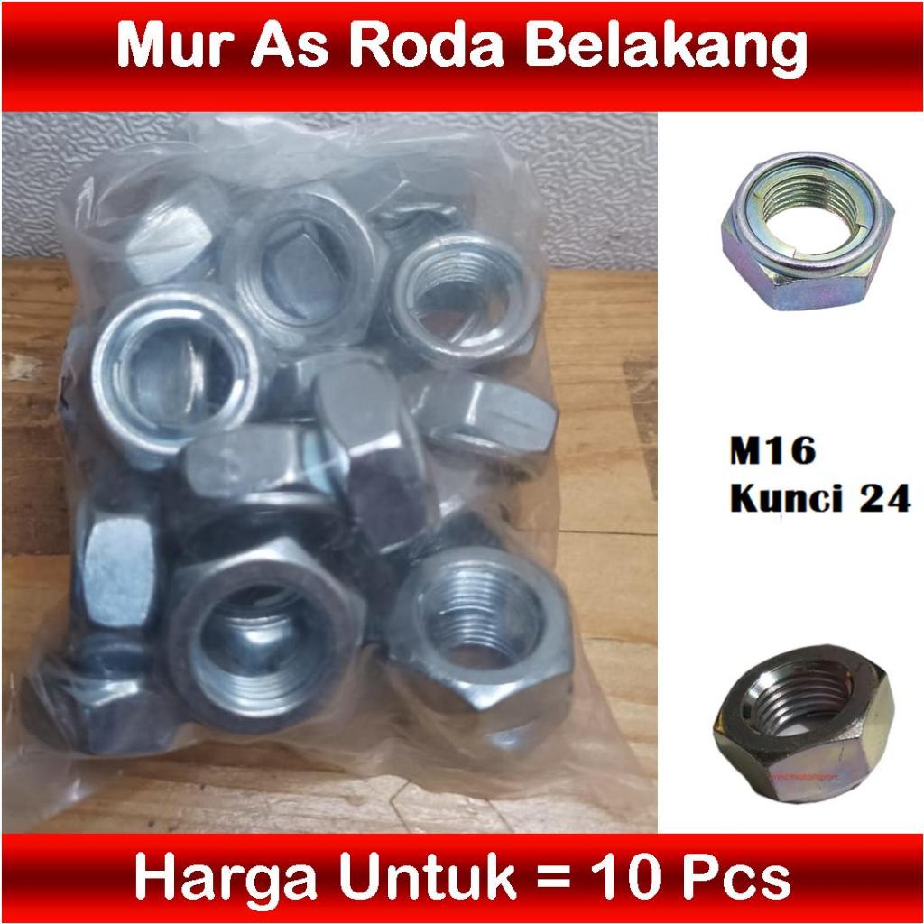 Jual (10 pcs harga grosir) Mur As Roda Belakang Beat Baut Roda Honda ...