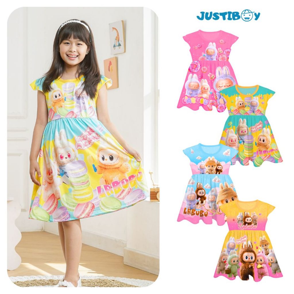 Jual Daster Baju Anak Perempuan Labubu The Monster Full Printing Umur 2 ...