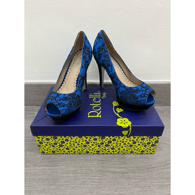 Jual preloved rotelli high heels diamond sepatu pesta second | Shopee ...