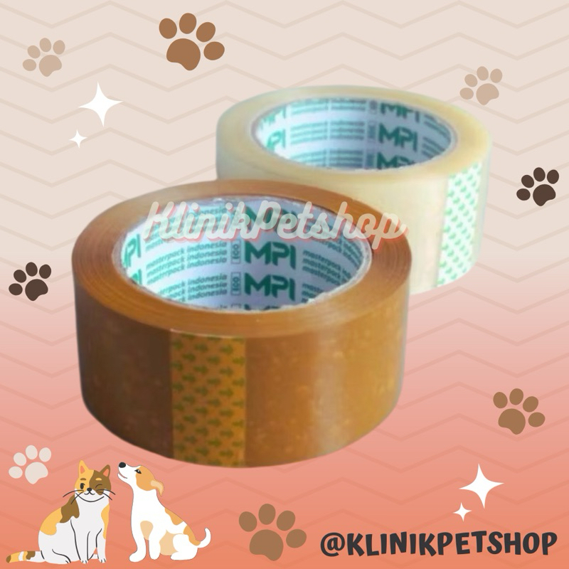 Jual Lakban Bening - Lakban Cokelat MPI Ekonomis 45mm x 100 Yard ...