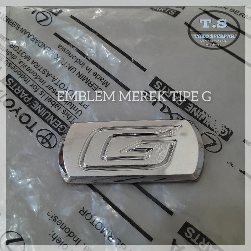 Jual Emblem Merek Tipe G Original Harga Satuan | Shopee Indonesia