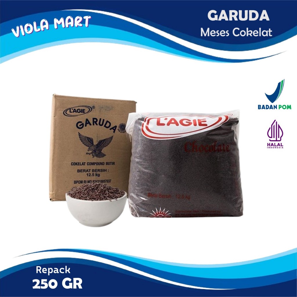Jual MESES COKELAT GARUDA 250gr / Meises Cokelat Compound Butir ...
