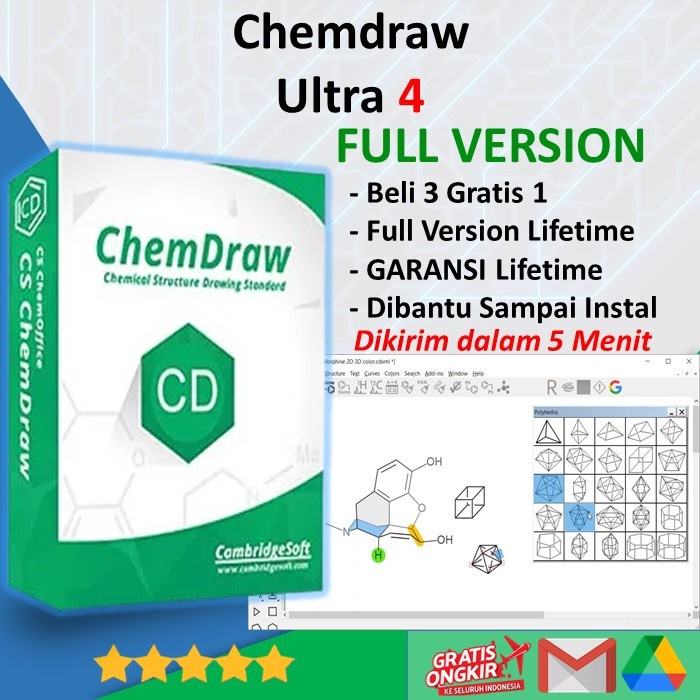 Jual ChemDraw Ultra 12 Full version untuk laptop PC KOMPUTER Windows ...