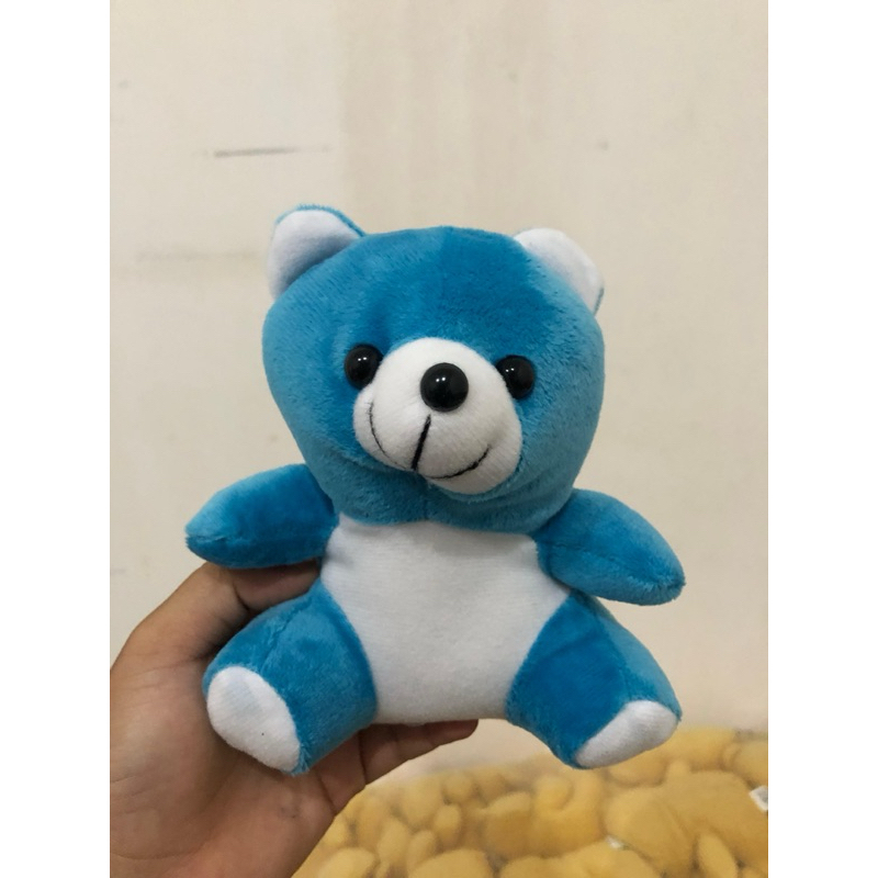 Jual Boneka Teddy Bear Capit biru 15cm | Shopee Indonesia