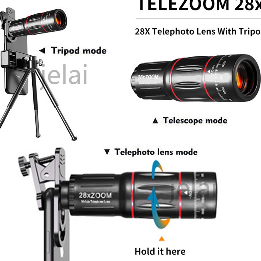 Jual Lensa Apexel 28x Zoom Telezoom Apexel 18x25 Lens Kamera Hp Tele ...