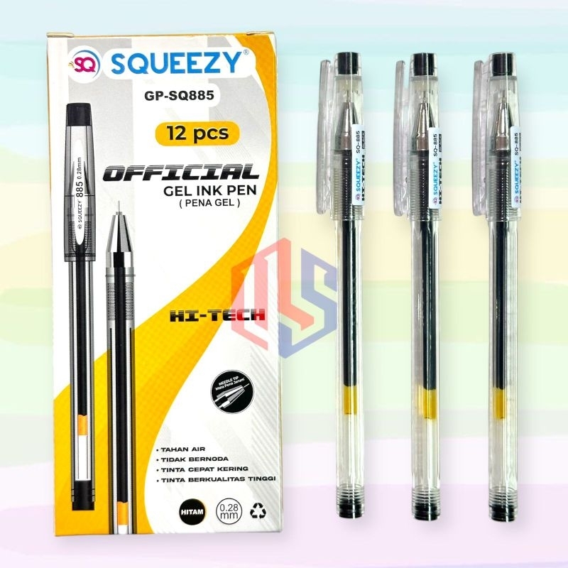 Jual Pulpen / Ballpoint / Pen Gell Hi Tech 0.28 SQUEEZY GP-SQ885 (12 ...