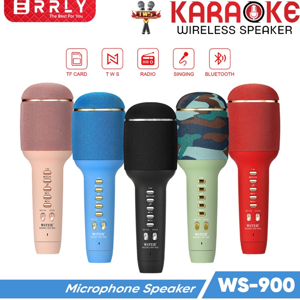 Jual Harga Bersahabat Mic WSTER WS9 Microphone Karaoke Bluetooth ...