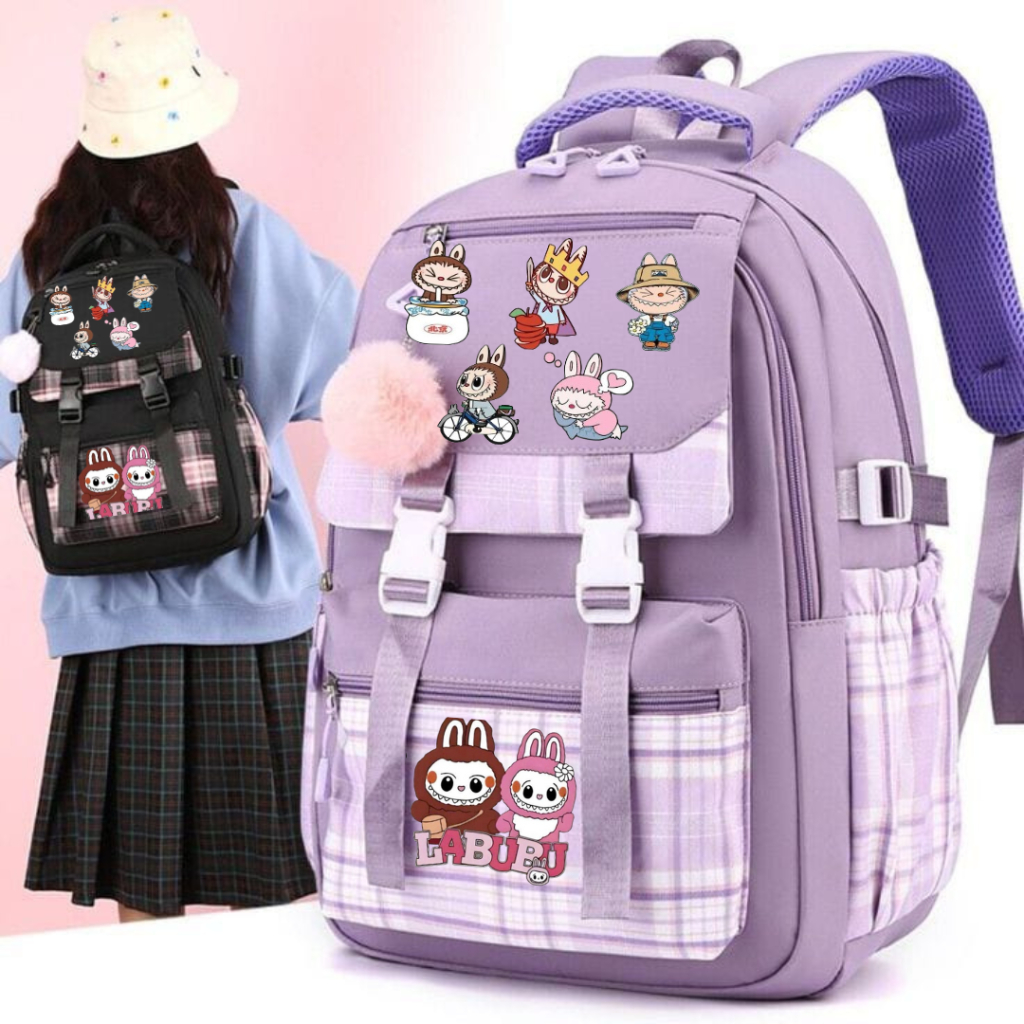 Jual Tas Ransel Anak Perempuan LABUBU Bags Fashion Tas Sekolah Anak SD SMP SMA Free ATK | Shopee ...