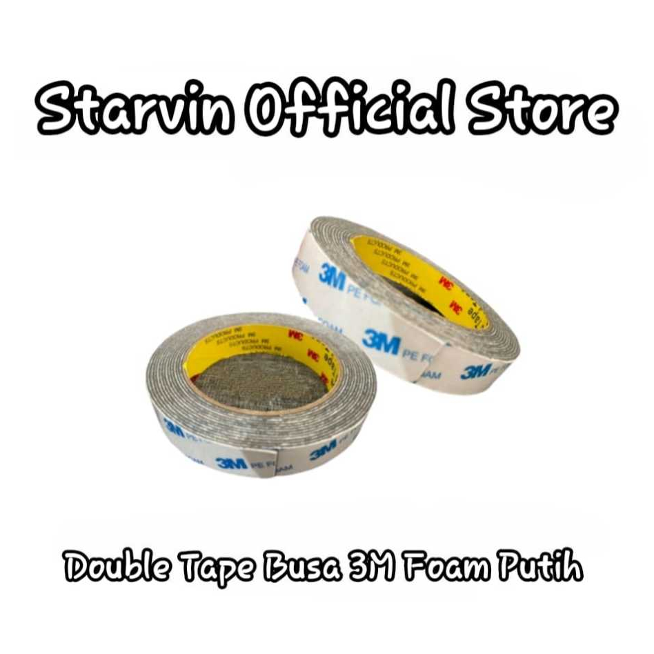 Jual STARVIN Double Tape Busa 3M PE Foam Putih | Shopee Indonesia