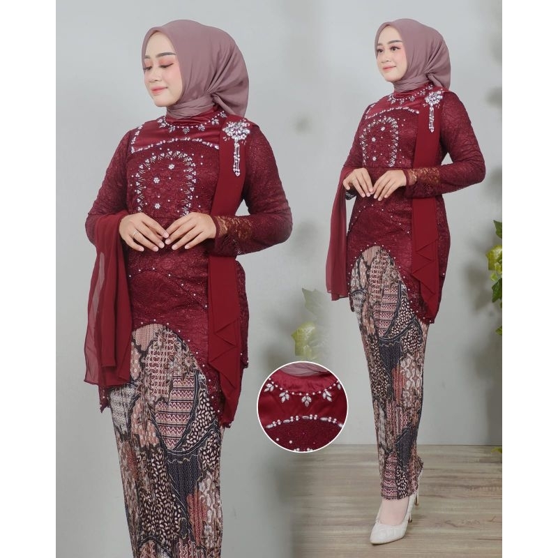 Jual Kebaya Kekinian /Kondangan /Wisuda Kutubaru Sanjani Original Butik ...