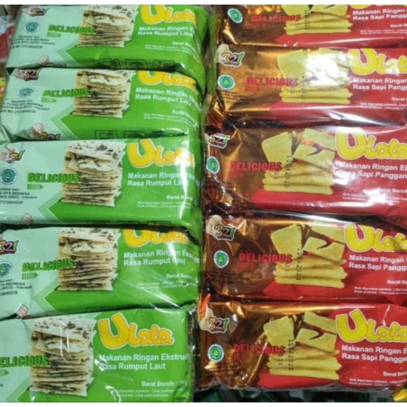 Jual Murah Ulala snack 1 renteng isi 10 pcs Rumput Laut Sapi Panggang ...