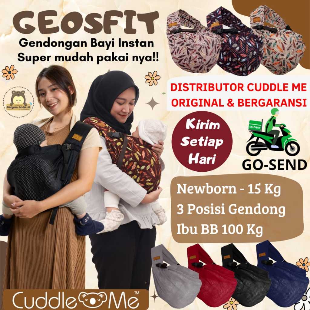 Jual Cuddle Me GeosFit Air Gendongan Bayi Instan 3 Posisi Gendong ...