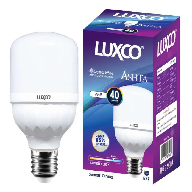 Jual LAMPU LED LUXCO BERGARANSI BOHLAM BULB SUPER TERANG LED EVOLUTION LUXCO PUTIH ASTHA ...