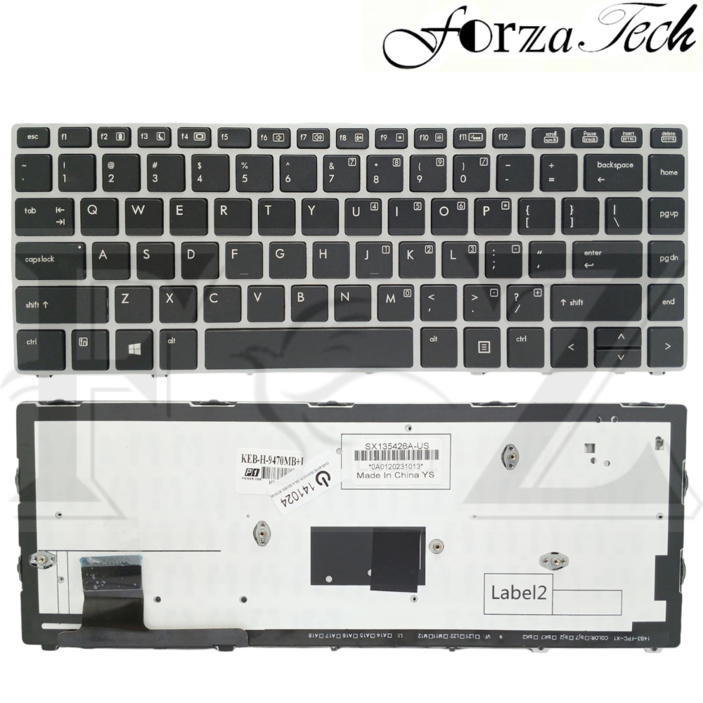 Jual Keyboard Laptop HP EliteBook Folio 9470 9470M 9480 9480M 785648 ...