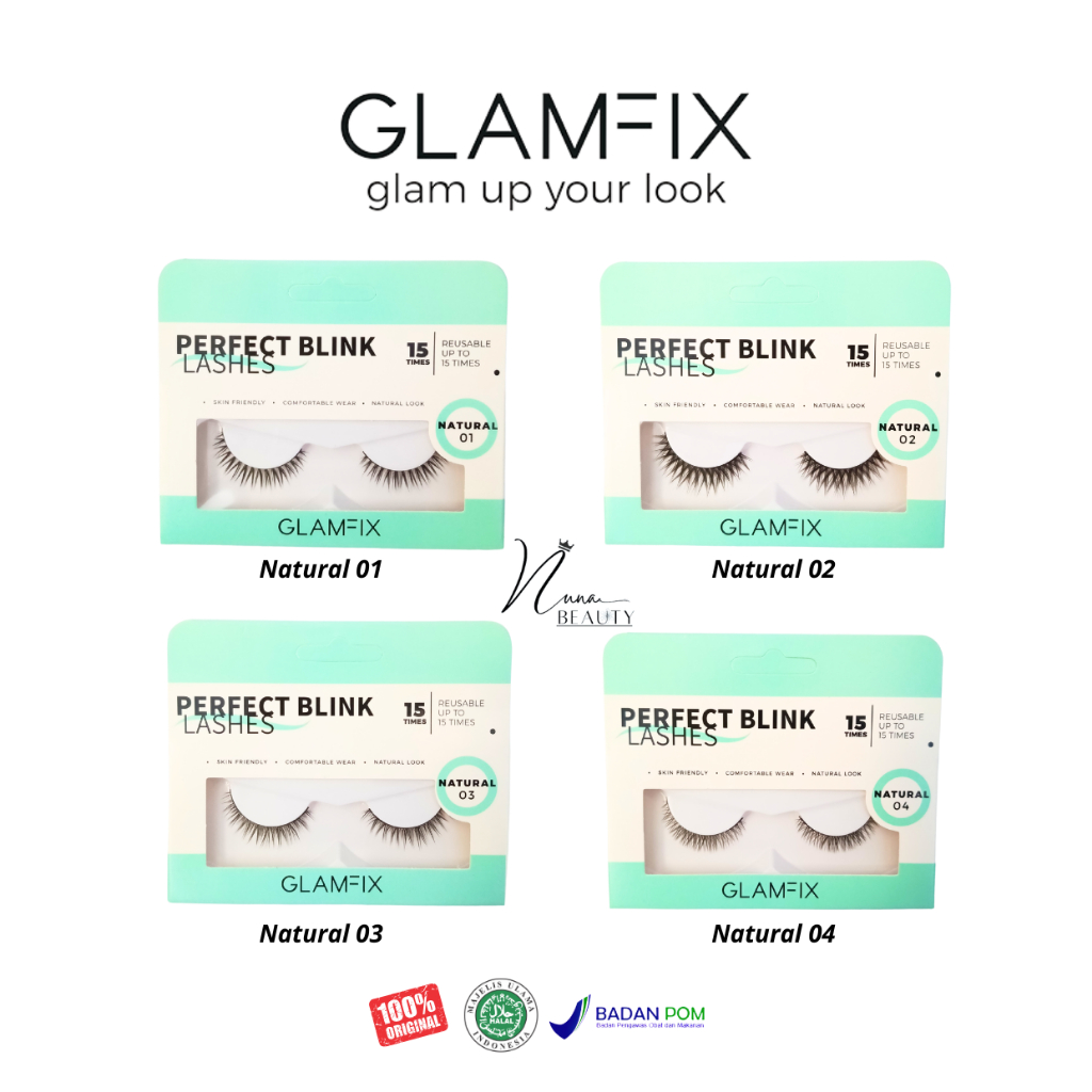 Jual GLAMFIX PERFECT BLINK LASHES NATURAL CLASSIC BEAUTY | Shopee Indonesia
