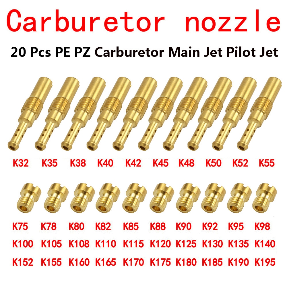 Jual 20Pcs/Set Mortorcycle Main Slow/Pilot Jet Scooter For KEIHIN SUDQO ...