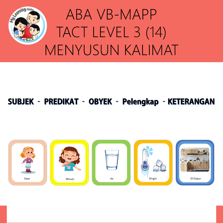Jual Kartu Belajar ABA-VB Tact Level 3.14 (Menyusun Kalimat) | Shopee ...