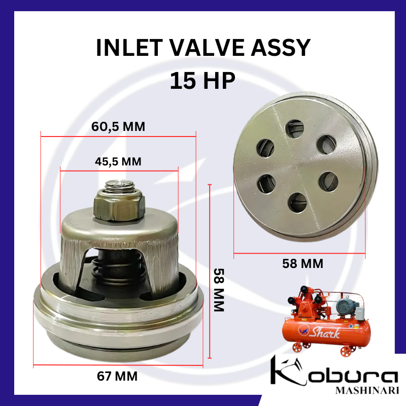 Jual Inlet Valve Assy 15 HP Mesin Kompresor Angin 15 HP | Shopee Indonesia