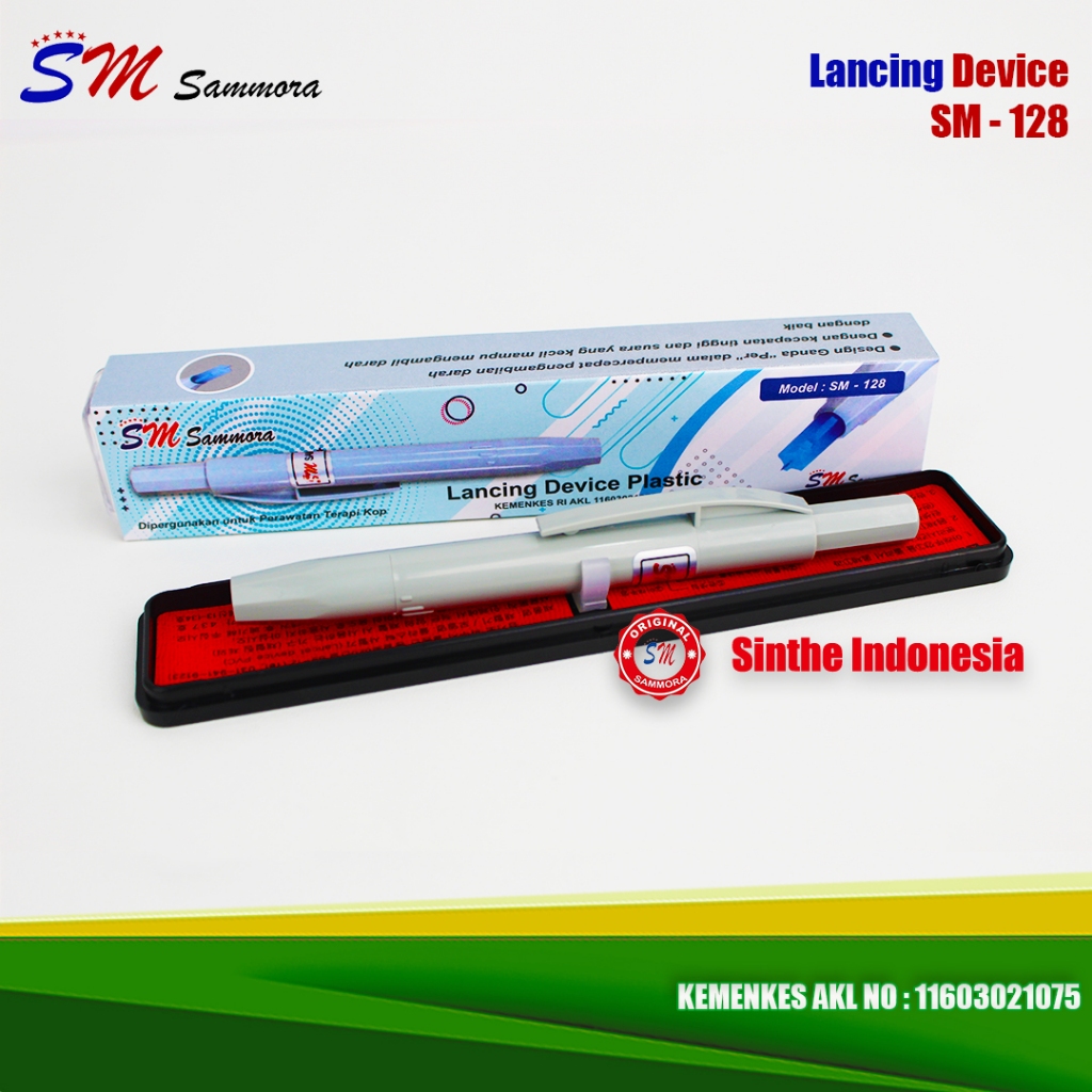 Jual Lancing Plastik Sammora Auto Klik / Pena Bekam Sammora Plastik ...