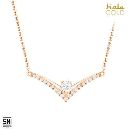 Jual Hala Gold Necklace / Kalung Kerlip Rose | Shopee Indonesia