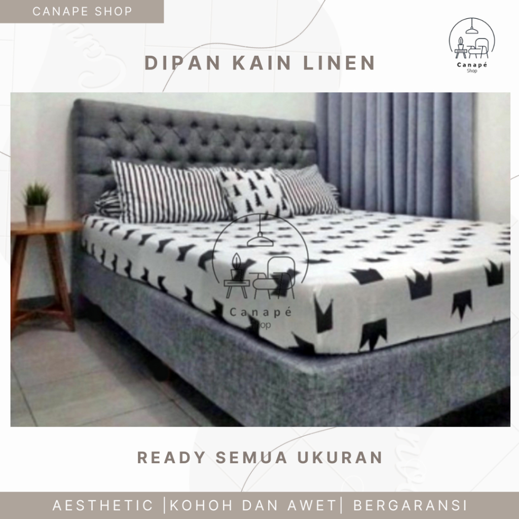 Jual Dipan Kasur Ranjang Tempat Tidur Minimalis Divan Classic Linen ...