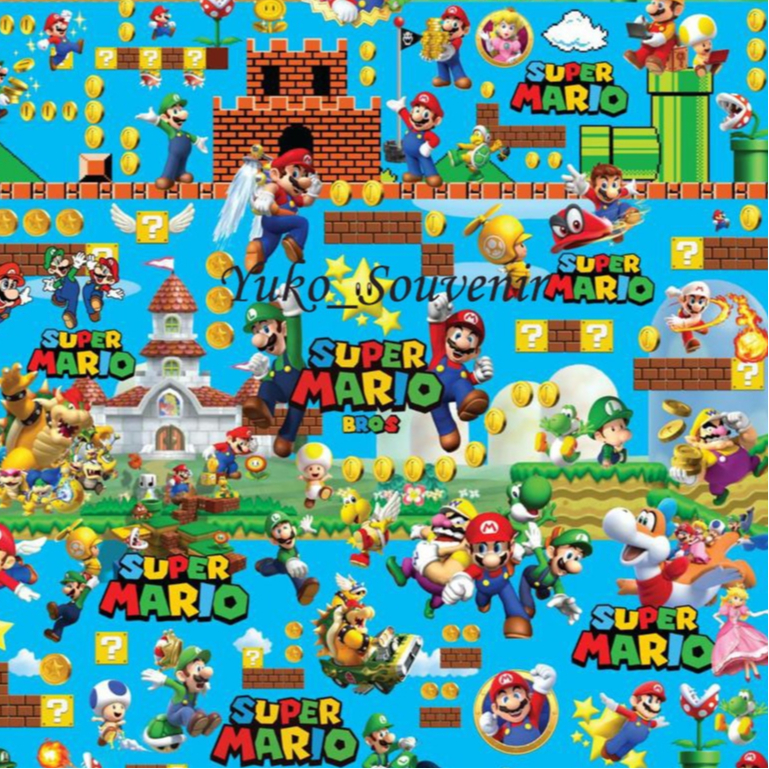 Jual Kertas Kado Mario Bros Kertas Kado Karakter Super Mario | Shopee ...