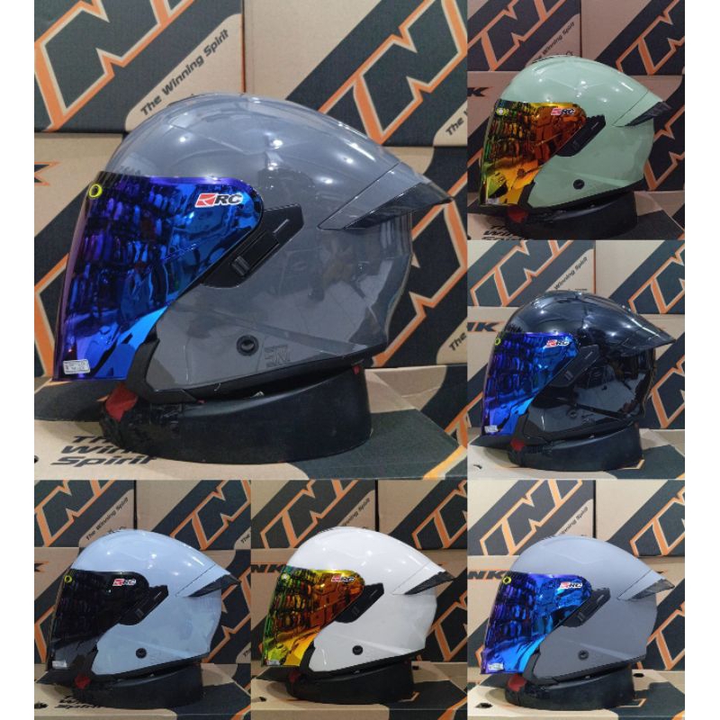 Jual HELM INK TERRA 2 SOLID DOUBLE VISOR PAKET GANTENG | Shopee Indonesia