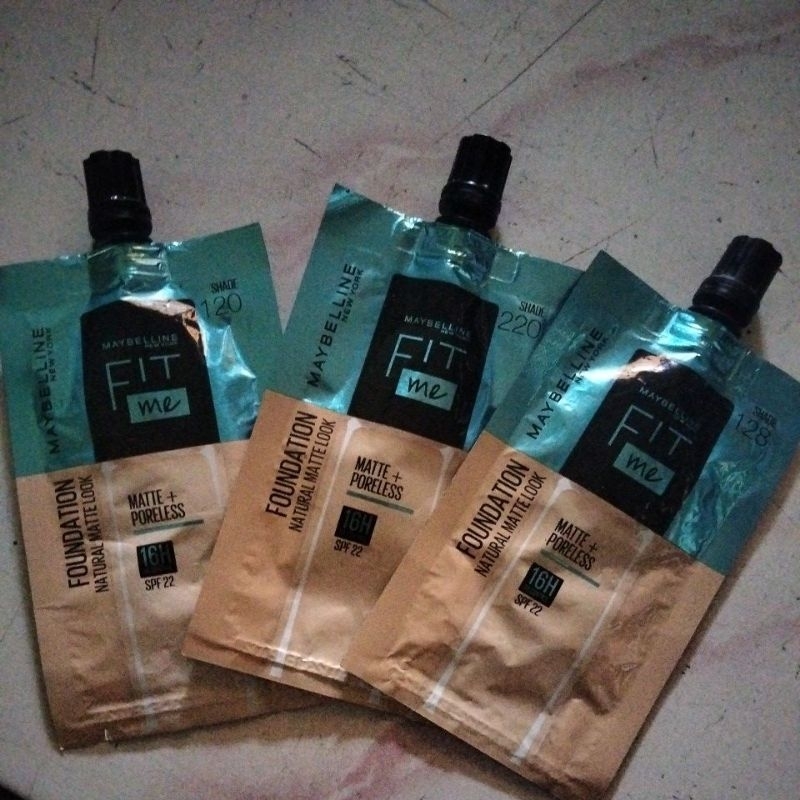 Jual Maybelline Fit Me Foundation sachet 5ML | Shopee Indonesia