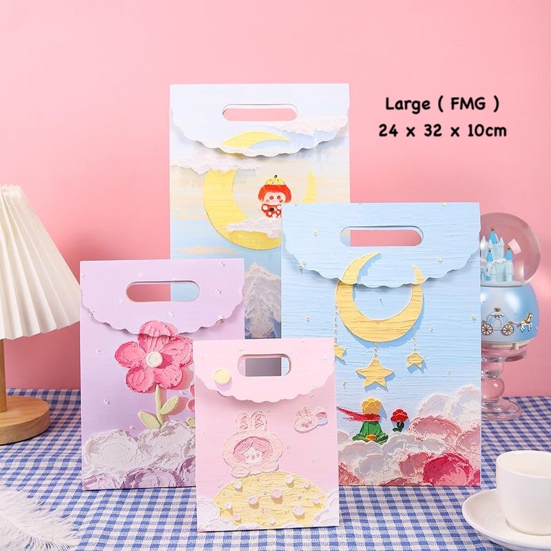 Jual bag paper besar large bag paper tutup paper bag pita tas kado tas ...