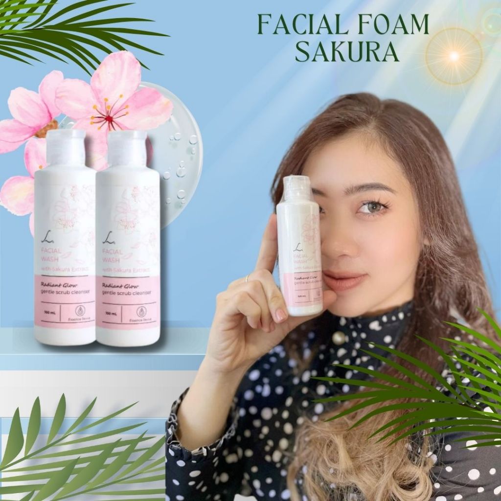 Jual LARISSA FACIAL WASH SAKURA- Untuk mengangkat kotoran dan tata rias ...