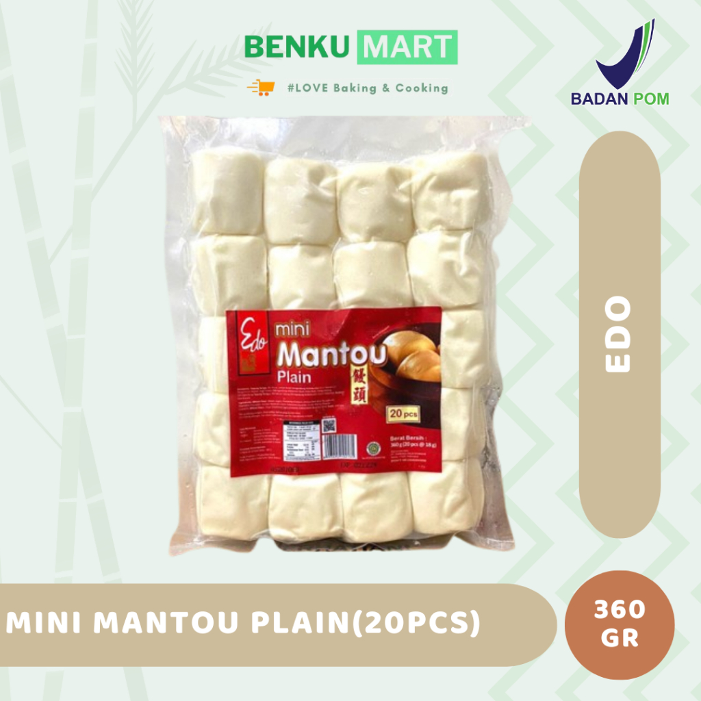 Jual Mantau Edo Mini plain frozen isi 20 | Edo Mini Mantau Plain 360 gr ...