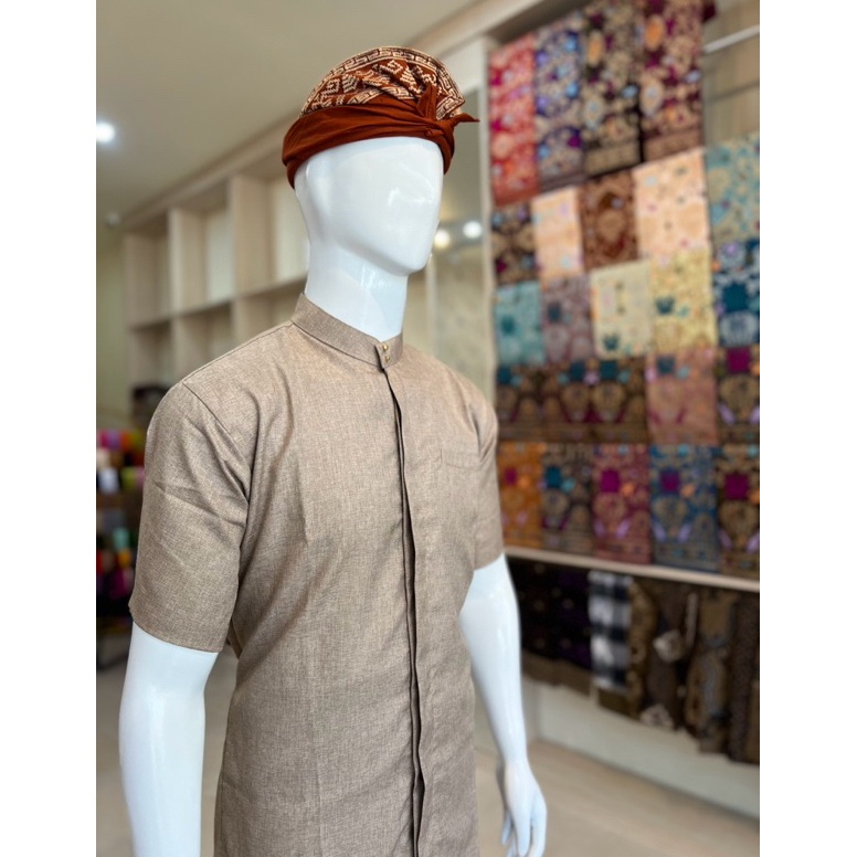 Jual KODE E29X Baju Semi Safari Pria Kemeja safari sarari adat bali ...