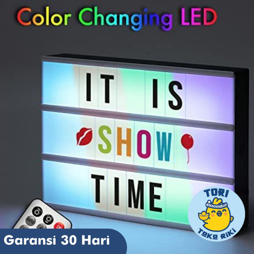 Jual Lampu Display Letter Light Box / Cinematic Letter Box / DIY LED ...