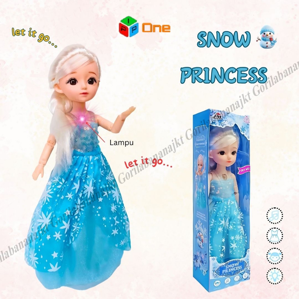 Jual Mainan anak Boneka snow princess frozen elsa bisa nyanyi | Shopee ...