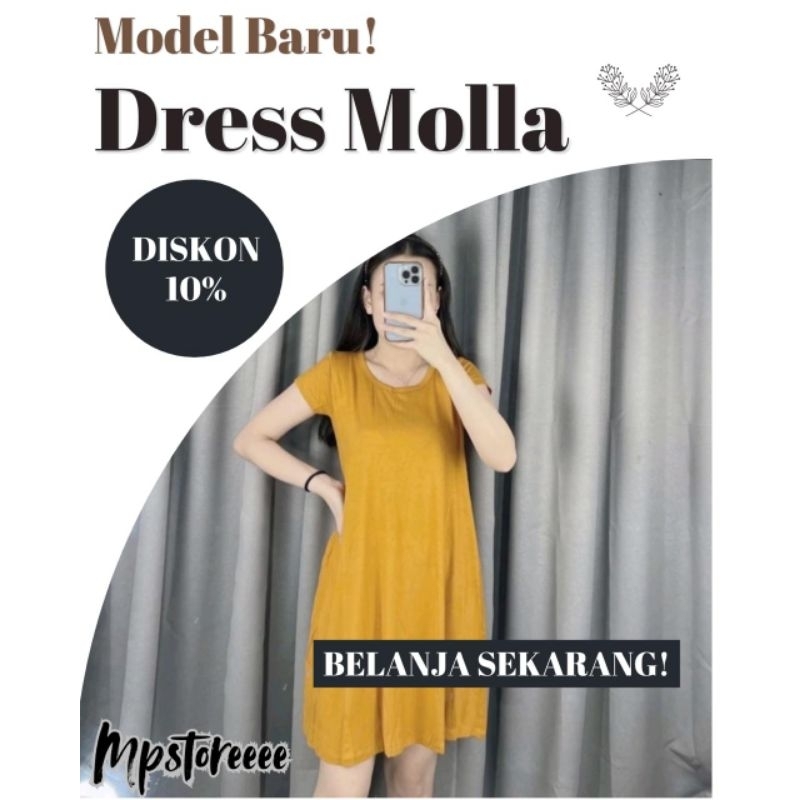 Jual DRESS MOLLA/DRESS MIDI/DRESS MINI/DRESS TIDUR/DRESS HARIAN ...