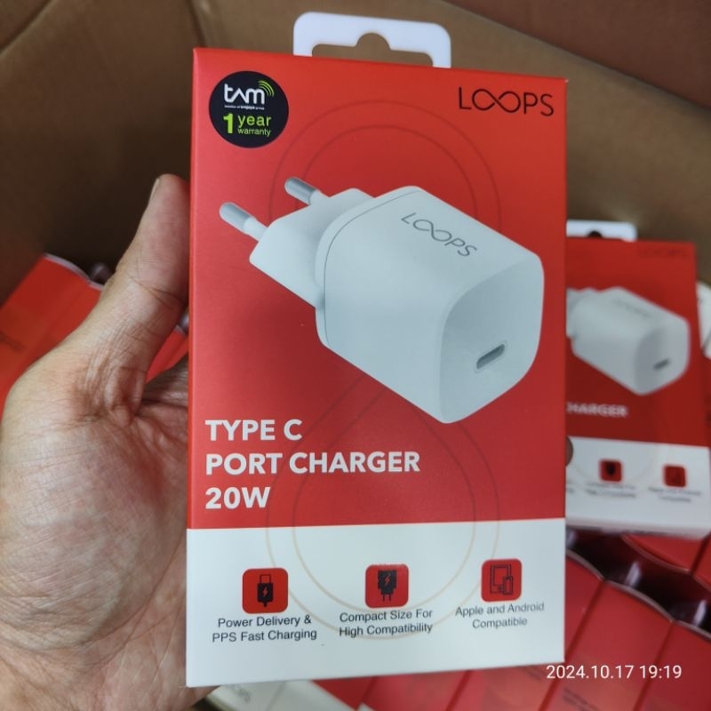 Jual loops type c port charger 20w resmi | Shopee Indonesia