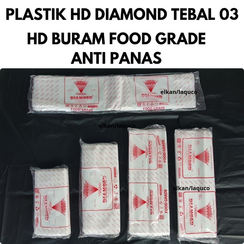 Jual Plastik hd diamond anti panas ukuran 30x50 40x60 50x70 50x80 ...