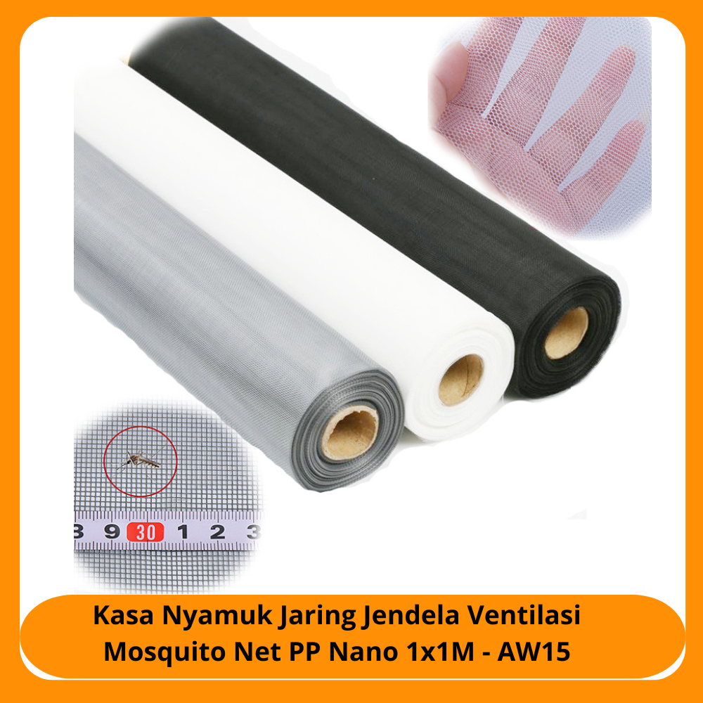 Jual Kasa Nyamuk Jaring Jendela Ventilasi Mosquito Net PP Nano 1x1M ...