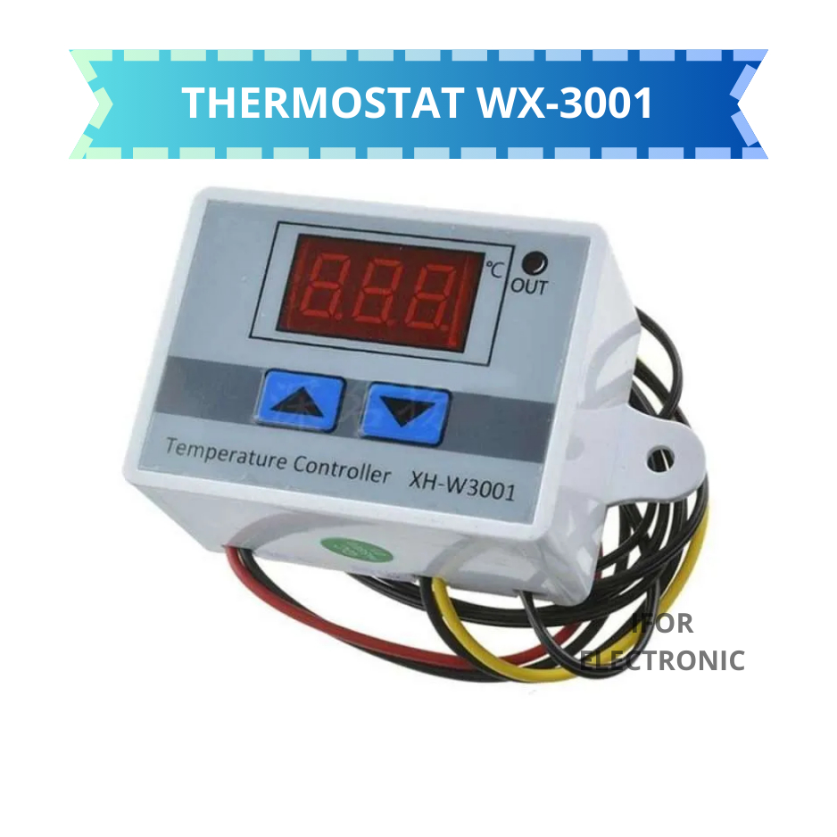 Jual Thermostat Digital AC 220v XH-W3001 Termostat Alat Pengatur Suhu Panas Dingin penetas Telur ...