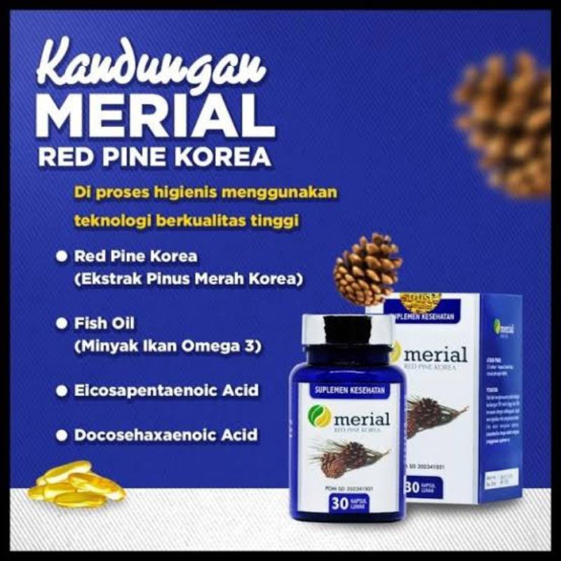Jual MERIAL||Red Pine|Ekstak PinusMerah-Korea ORIGINAL | Shopee Indonesia