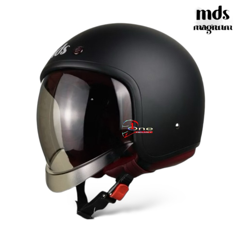 Jual Helm Mds Magnum Model Bogo Terbaru Kaca Hitam SNI | Shopee Indonesia