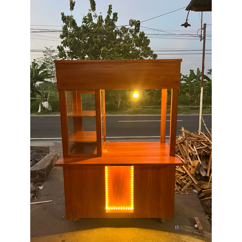 Jual Gerobak booth Gerobak booth es teh takoyaki bakaran | Shopee Indonesia