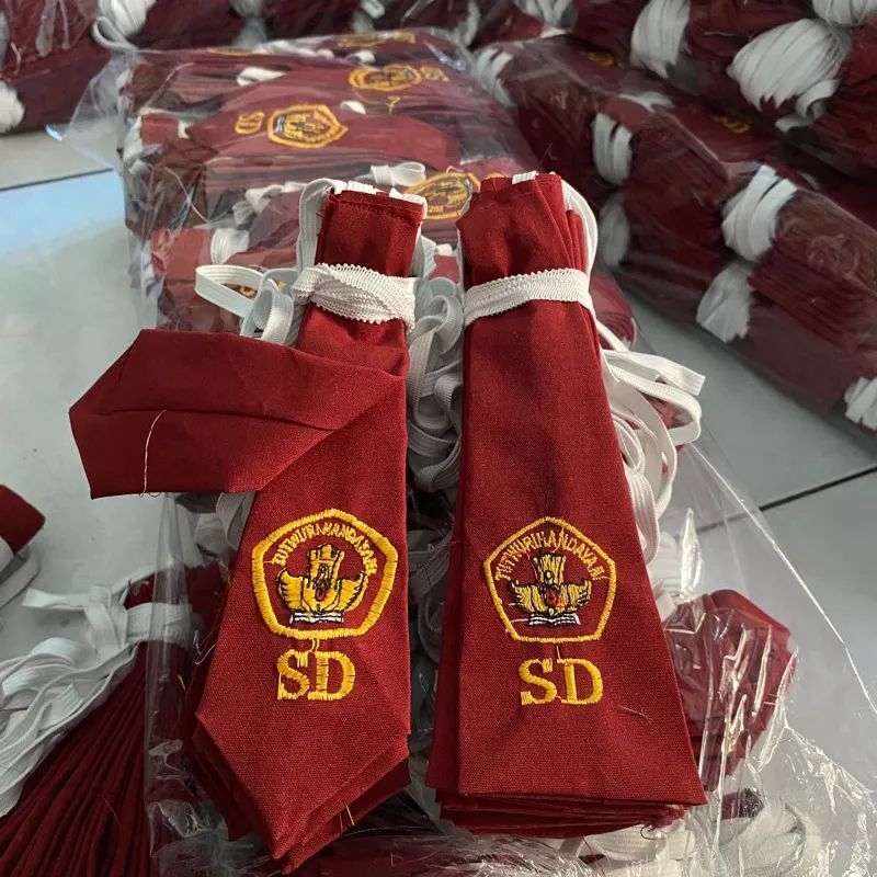 Jual dasi sd sekolah anak anak dasi laki laki perempuan sd karet logo ...